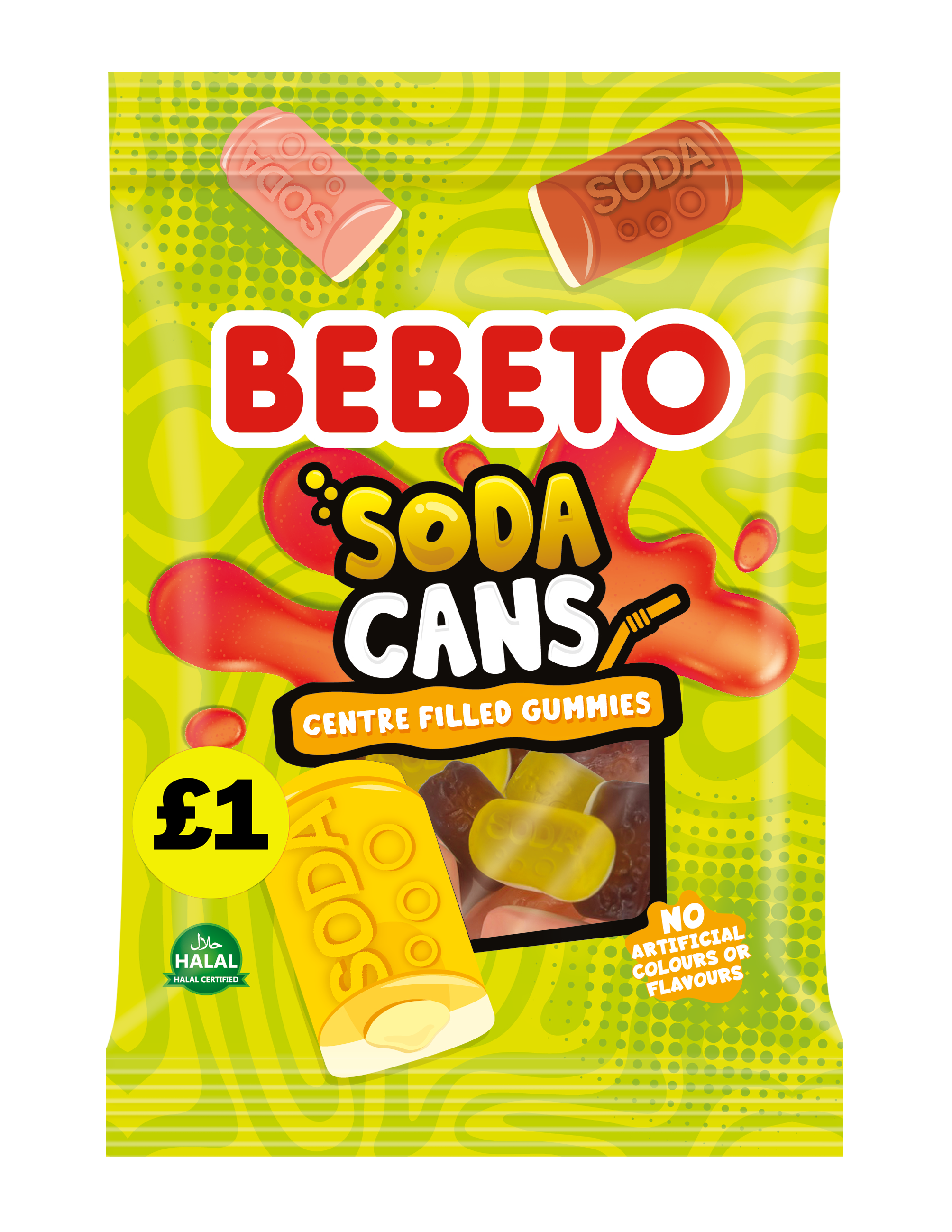 Bebeto Soda Cans 130 g PMP - Wholesale & Retail Sweets