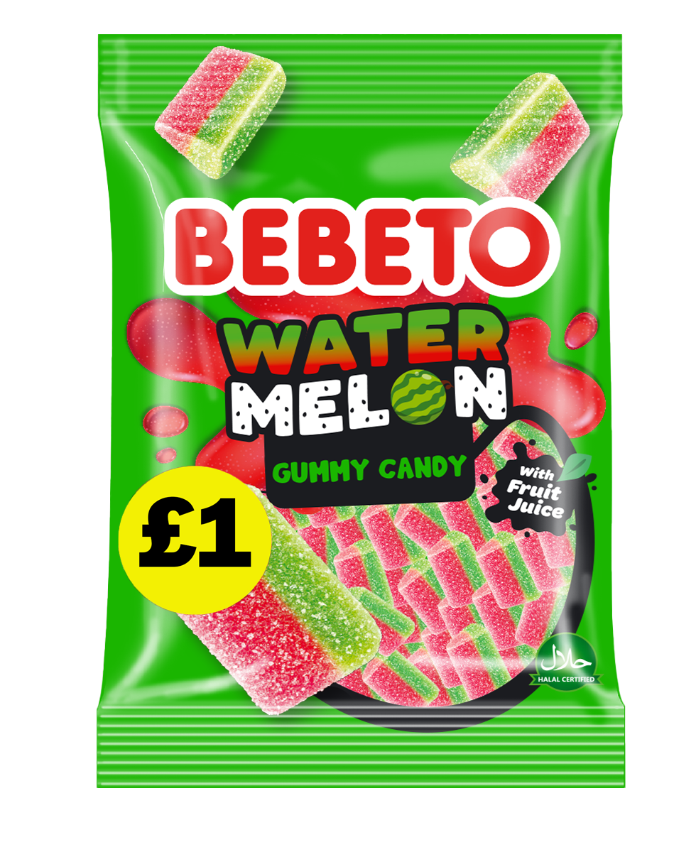 FIZZY WATERMELONS 150G (PMP) X 10 – Bebeto
