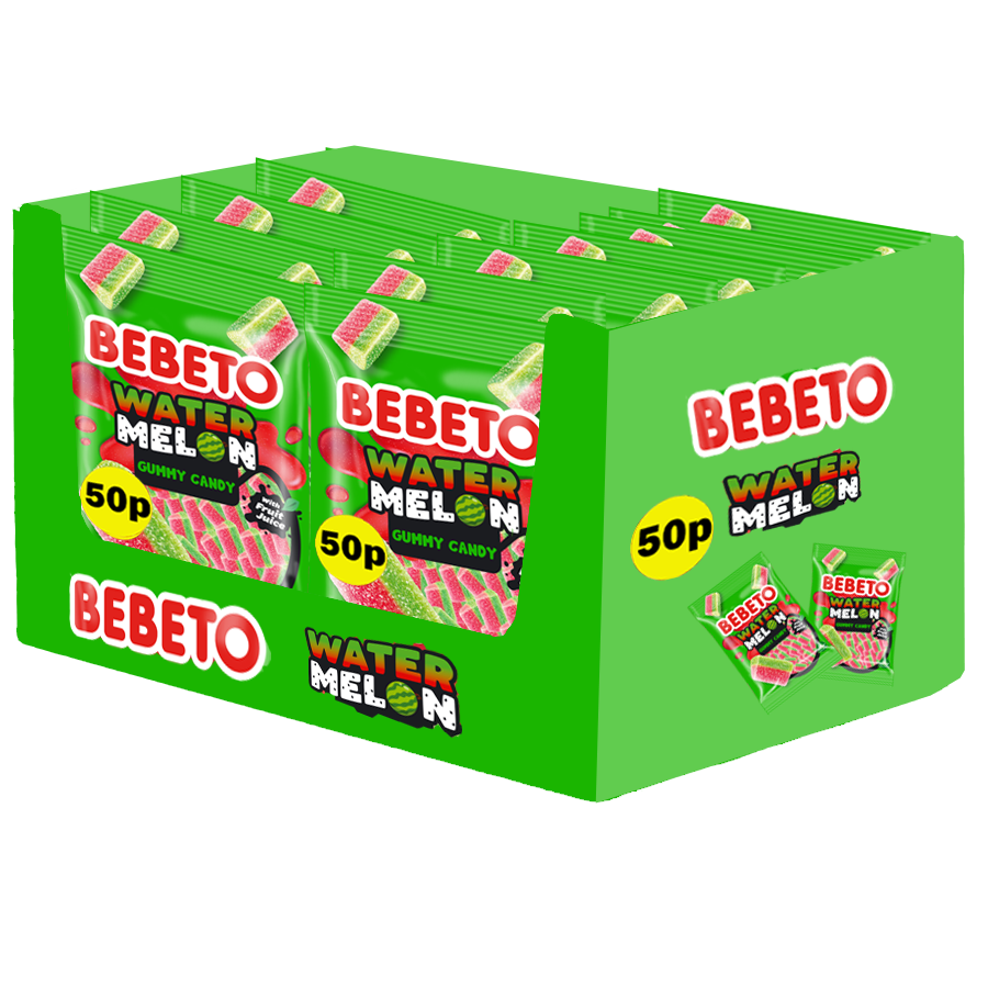 Bebeto Watermelon Sweets 70 g × 20 - Trade Pack